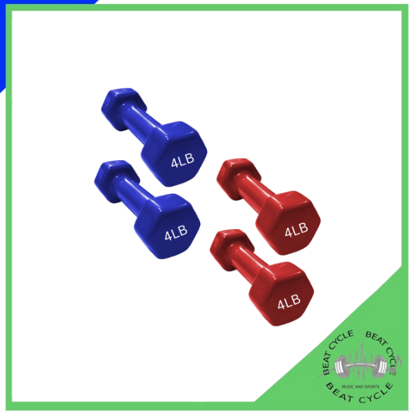 4LBS Vinyl Dumbbell Weight Dumbbells Exercise Fitness Gym per piece ...