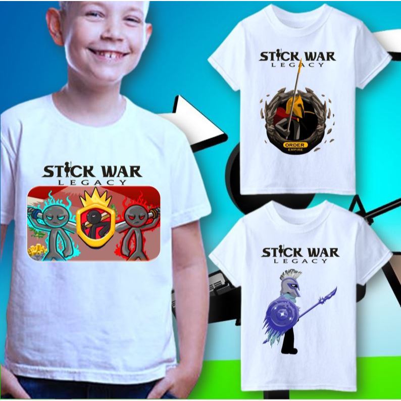 STICK WAR KIDS T-Shirt PAMBATA CHARACTER GRAPHIC SHIRT 0 to 12 years ...