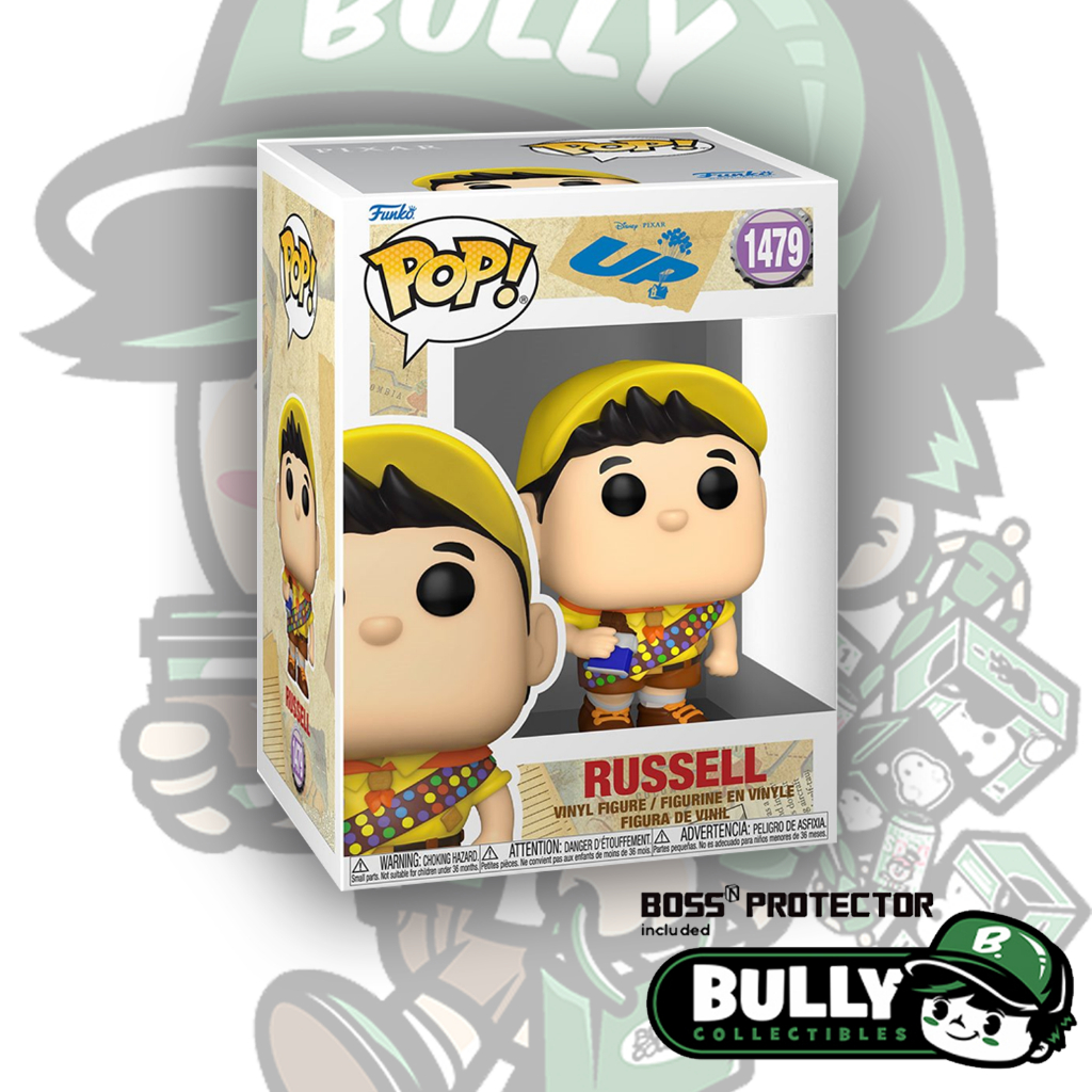 Funko POP! Disney: Up - Russell With Chocolate Bar 1479 With Boss ...
