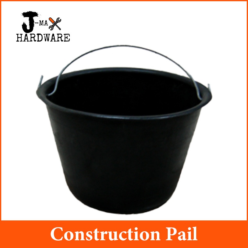 Construction Pail With Handle PVC Bucket 1PCS Heavy Duty Cement Bucket ...