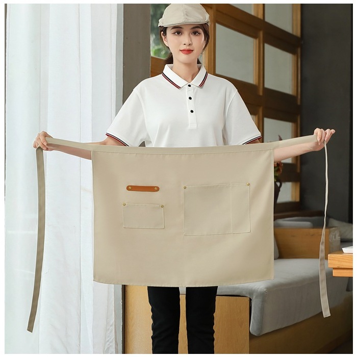 Canvas Waterproof oil -proof Half -body Apron For Men's and Women's ...