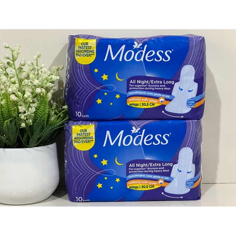 Modess All Night Napkin 10’s | Shopee Philippines
