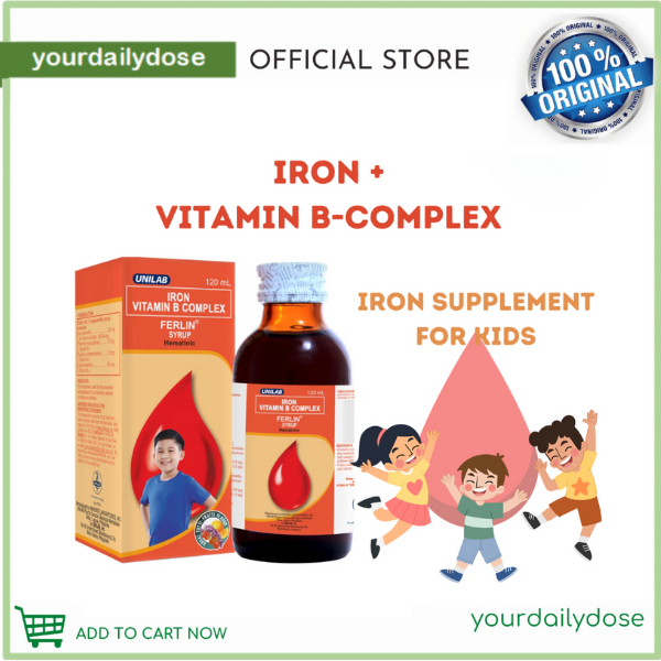 On hand Ferlin (Iron + Vitamin B-Complex) Drop (15ML) / Syrup (120ML ...
