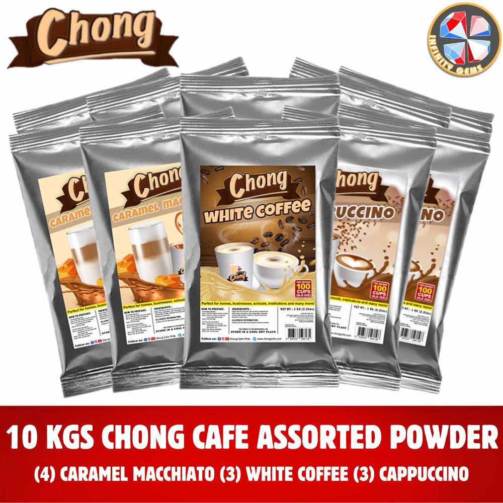 10 KGS CHONG CAFE ASSORTED PREMIXED POWDER (4) CM (3) WC (3) CPP ...