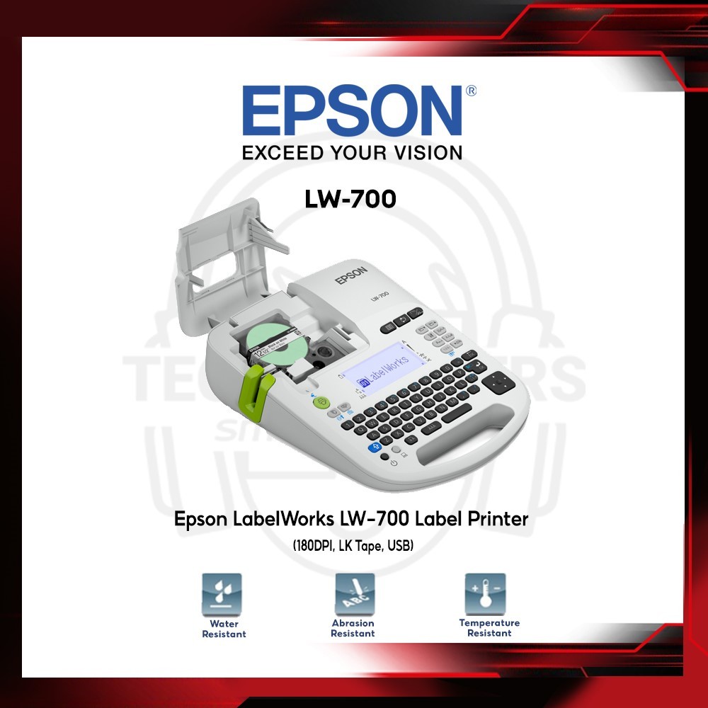 Epson LabelWorks LW-700 Label Printer (180DPI, LK Tape, USB) | Shopee ...