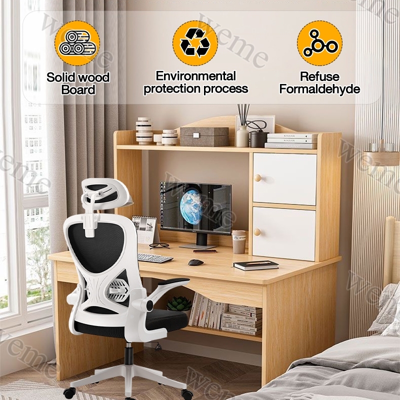 Study Table With Drawer Computer desk desktop home desk bookcase ...