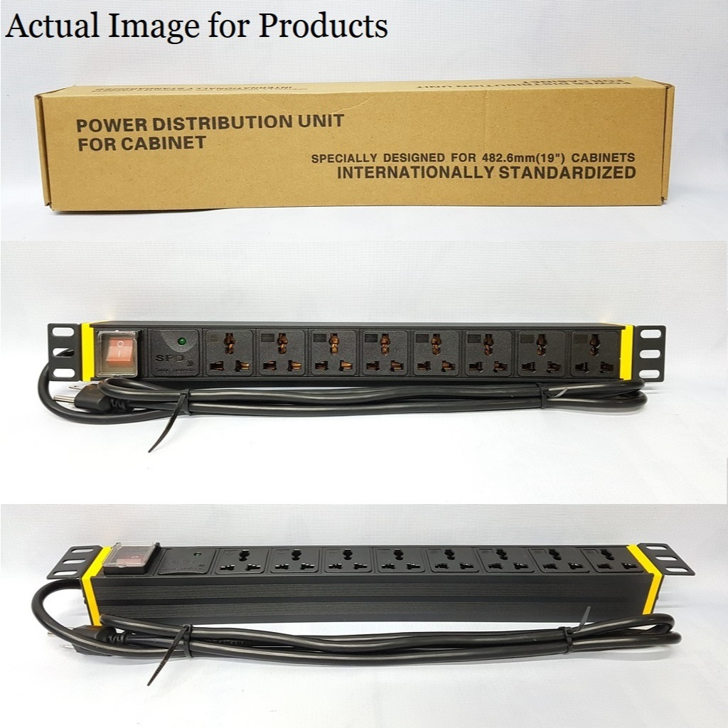 8port PDU Power Distribution Unit Rackmountable [PDU-8slots Metal type] | Shopee Philippines