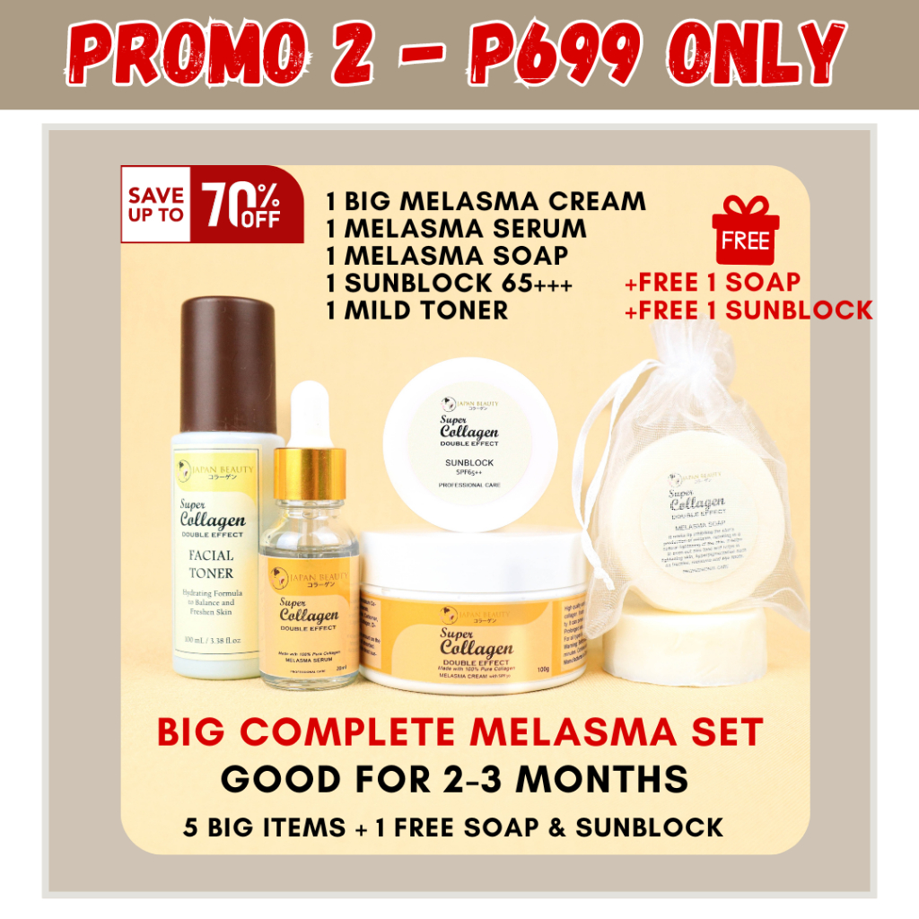 COLLAGEN JAPAN BIG MELASMA SET | Shopee Philippines
