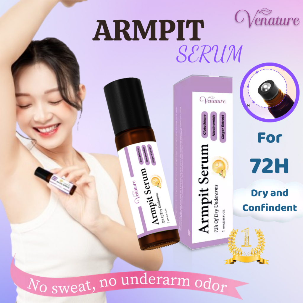 Venature Armpit Serum Deodorizes Underarms Whiten Reduce Dark Armpits ...
