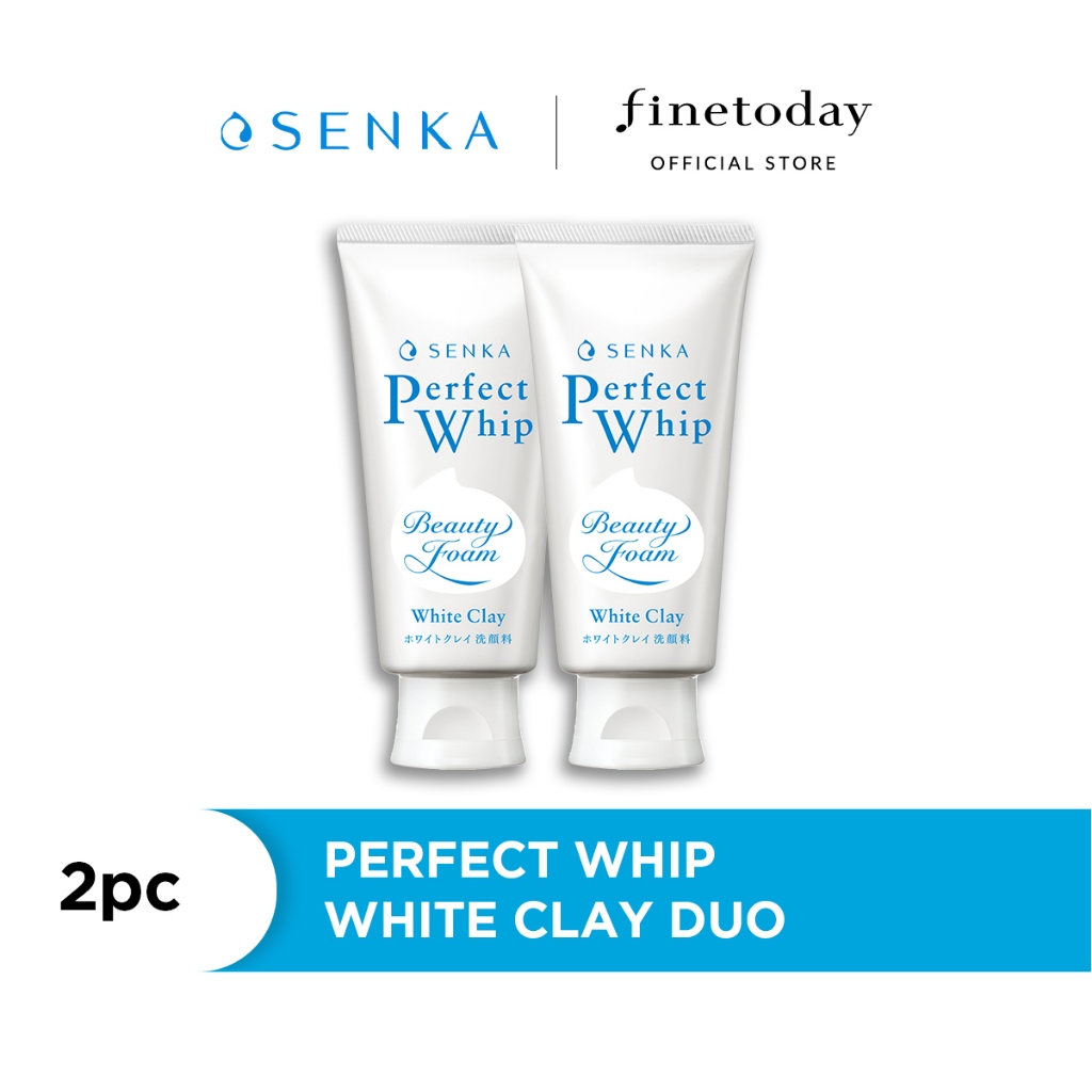 Senka Perfect Whip White Clay Duo (120g) | Shopee Philippines