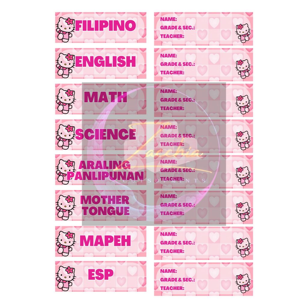 NOTEBOOK SUBJECT STICKER LABEL | Shopee Philippines NOTEBOOK SUBJECT STICKER LABEL | Shopee Philippines