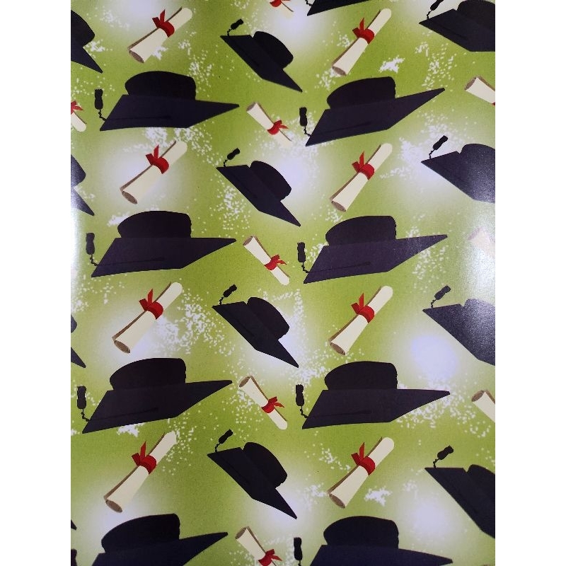 Graduation Gift Wrapper 1pc Coated/ Glossy Graduation Gift Wrapper ...