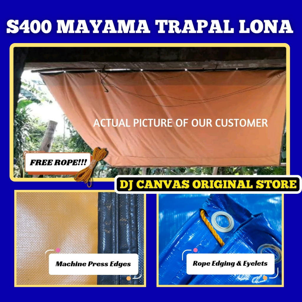 6ft x 25ft MAYAMA TRAPAL WATERPROOF MAKAPAL LONA TOLDA TARPAULIN RAIN ...