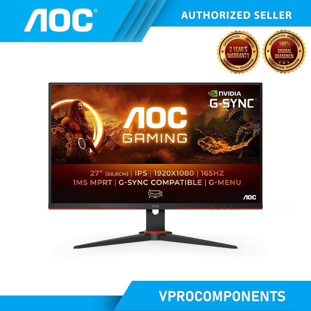 AOC 27G2SPE 27" IPS 165Hz Adaptive Sync Gaming Monitor | Shopee Philippines