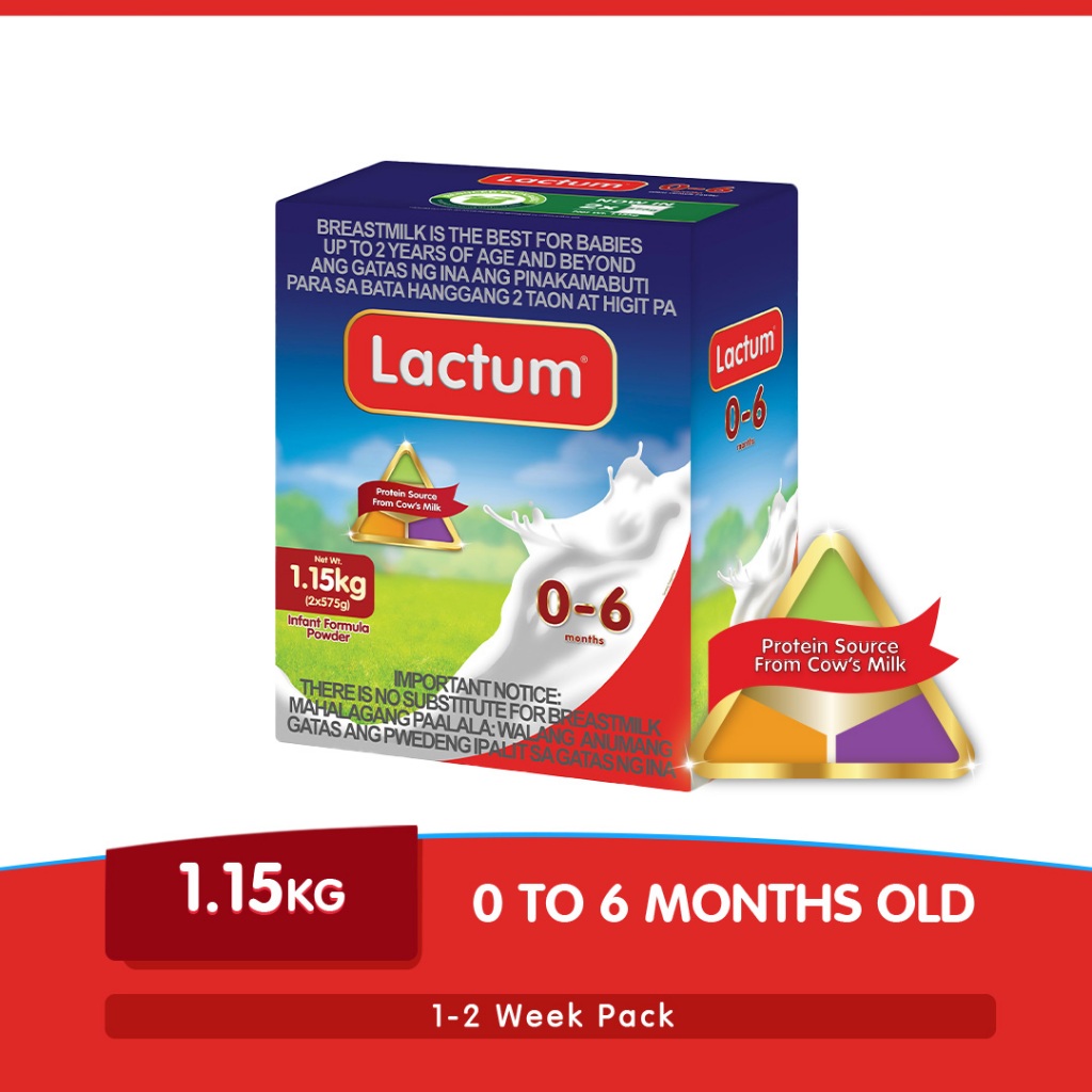 Lactum for 0-6 Months Old Infant Formula Milk Supplement Powder 1.15kg ...