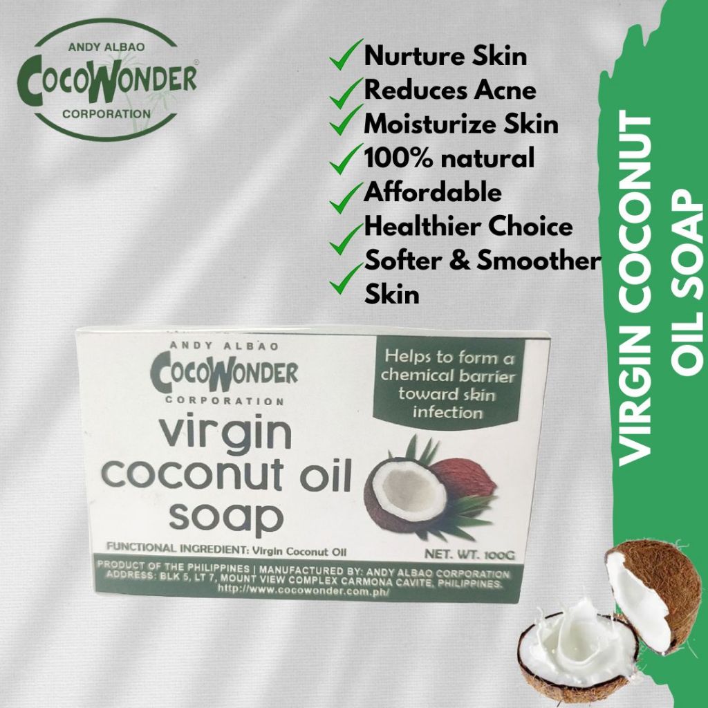 CocoWonder - VIRGIN COCONUT OIL SOAP, Made with High Percentage Organic ...
