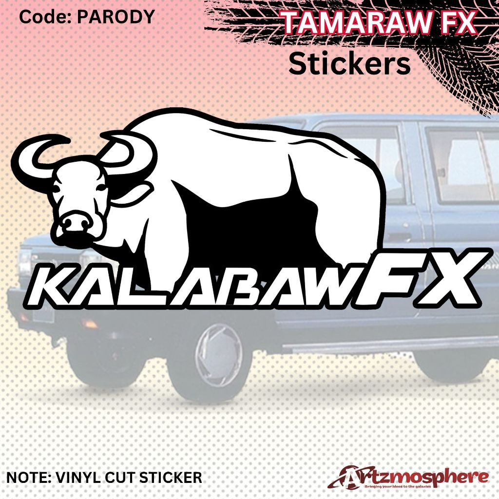 TOYOTA TAMARAW FX LOGO STICKER DECALS PARODY / ORIGINAL DESIGN | Shopee ...