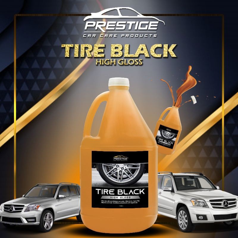 Prestige Tire Black Cream Type High Gloss Hydrophobic Silicon Based ...