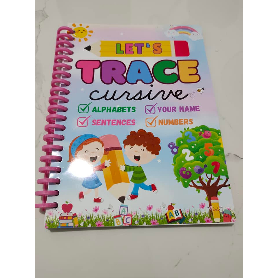 Cursive Writing Notebook for Beginners/ Elementary Pupils Ring (Binded ...