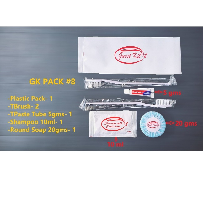 HOTEL GUEST KIT in PREMIUM PLASTIC PACK- 100 PCS. | Shopee Philippines