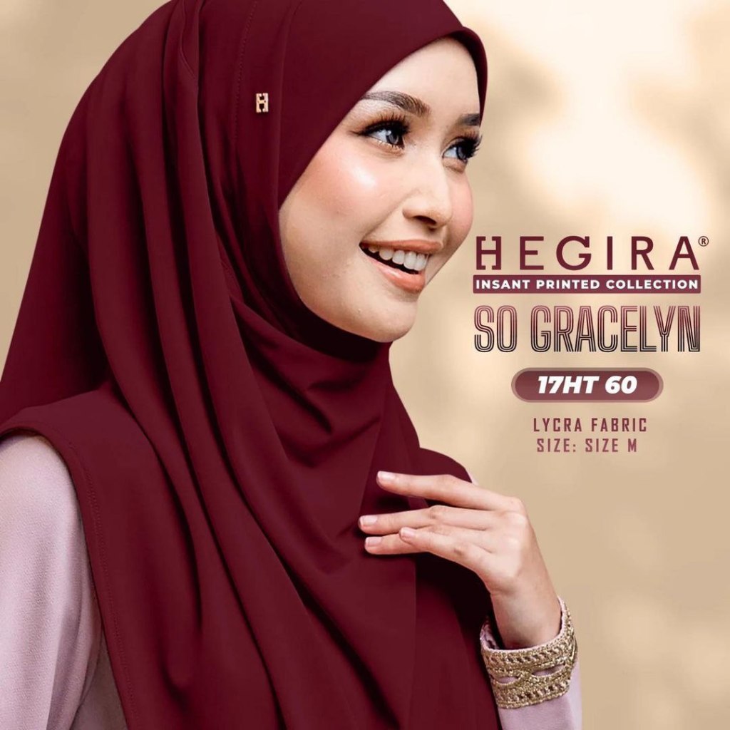 Premium Hijab Gracelyn Plain Medium Premium Lycra spandex | Shopee Philippines