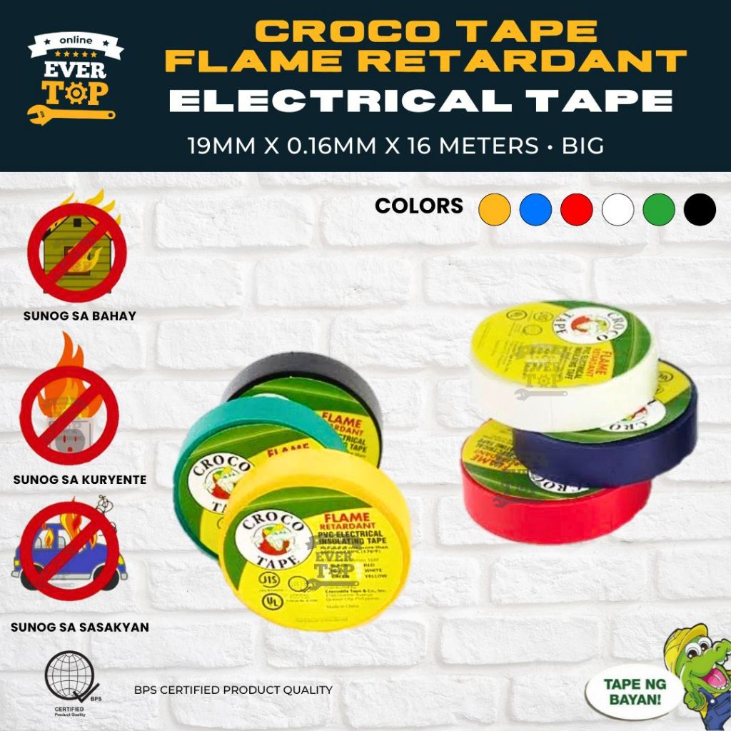 Croco Tape Flame Retardant | Electrical Tape | PVC ELECTRICAL ...