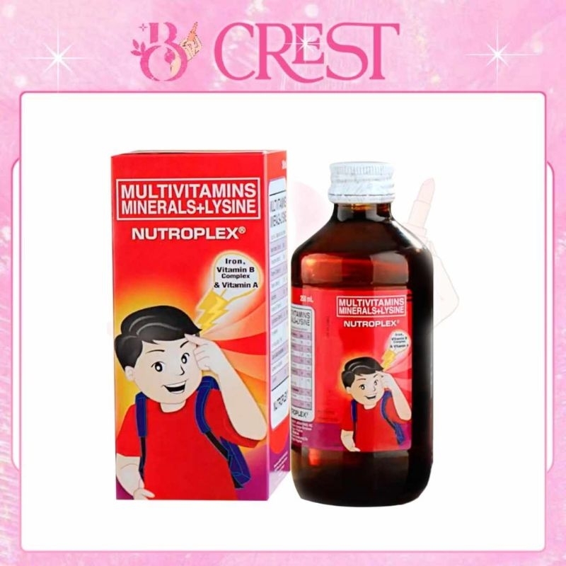 Nutroplex Syrup Multivitamins Mineral + Lysine | Shopee Philippines