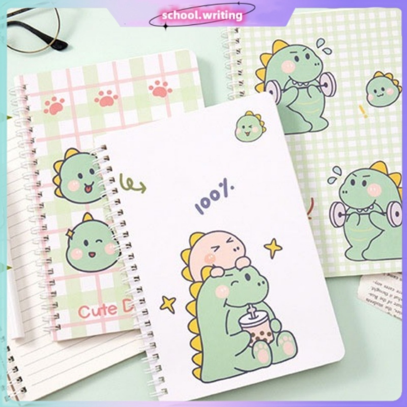 A5 Cute Spiral Notebook 60 Sheets Cartoon Ins Coil Notepad School ...