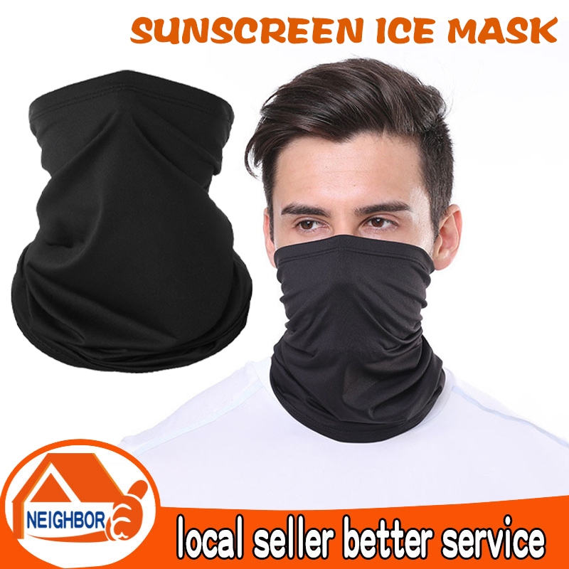 Bicycle Riding Face Mask Summer Sun Protection Ice Headscarf Outdoor ...