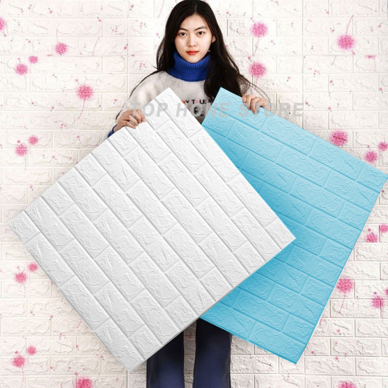 3D Bricks Wallpaper Self Adhesive waterproof soundproof Brick Foam Wall ...
