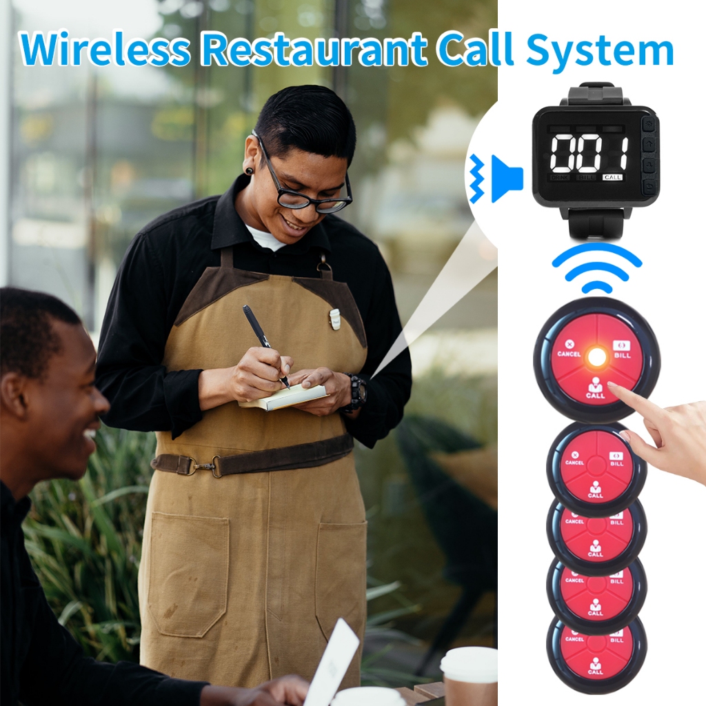 Restaurant Service Call Pager System Wireless Calling Order Call Bill ...