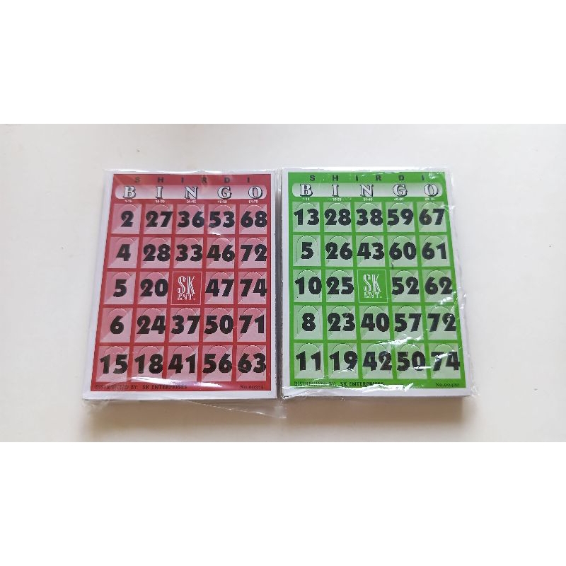 Bingo cards with holes 25 pieces in a pack | Shopee Philippines