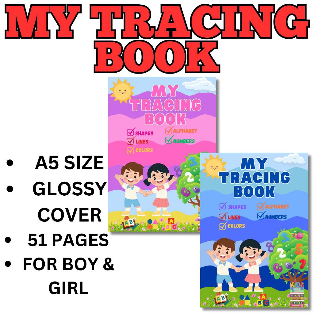 MY TRACING BOOK BEGINNERS BOYS AND GIRLS WITH SHAPES, ALPHABET, NUMBERS ...