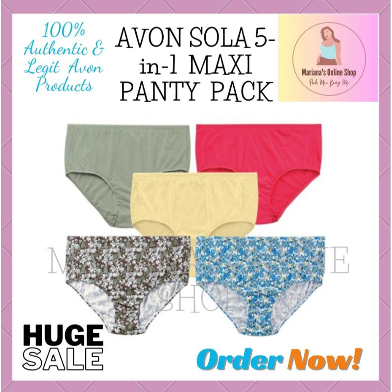 Avon Sola 5-in-1 Maxi Panty Pack | Shopee Philippines