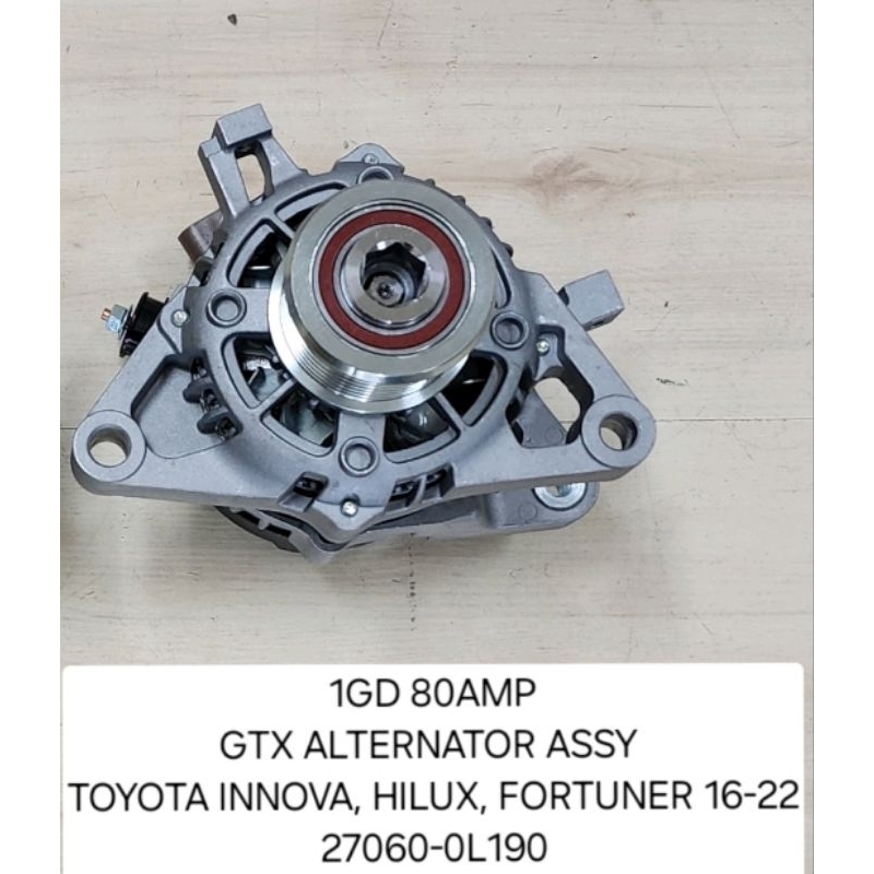 ALTERNATOR ASSEMBLY TOYOTA INNOVA, HILUX, FORTUNER (2016-2022) 1GD ...