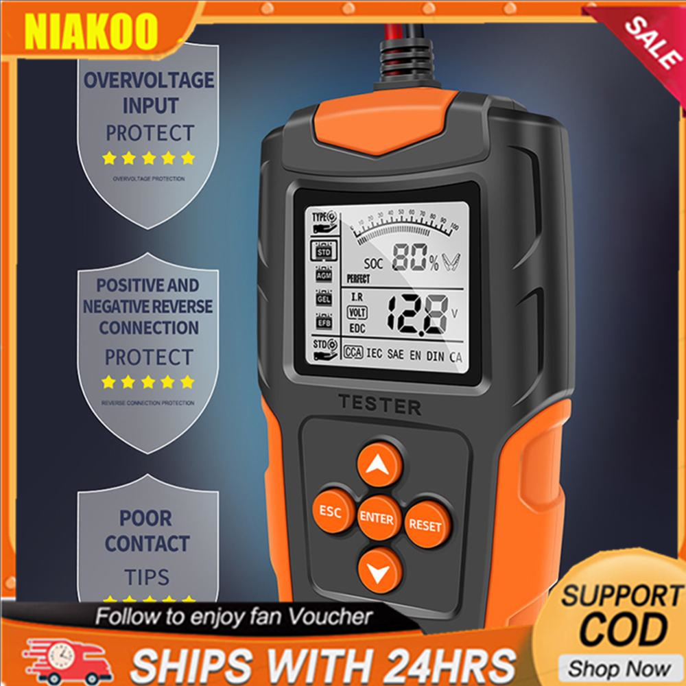 12v 24v Battery Tester for Wet/GEL/SLA/Flooded/EFB/Lead-Acid/AGM ...