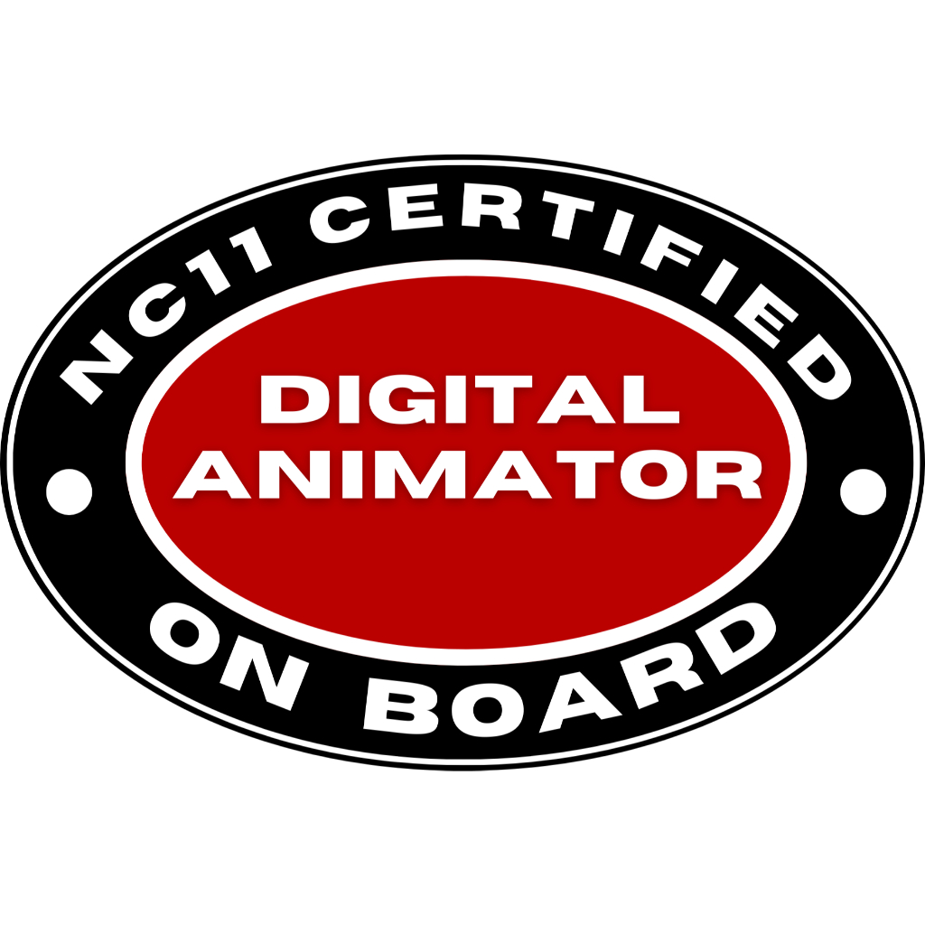 NC2 Digital Animator ON BOARD VINYL STICKER 7X10cm | Shopee Philippines