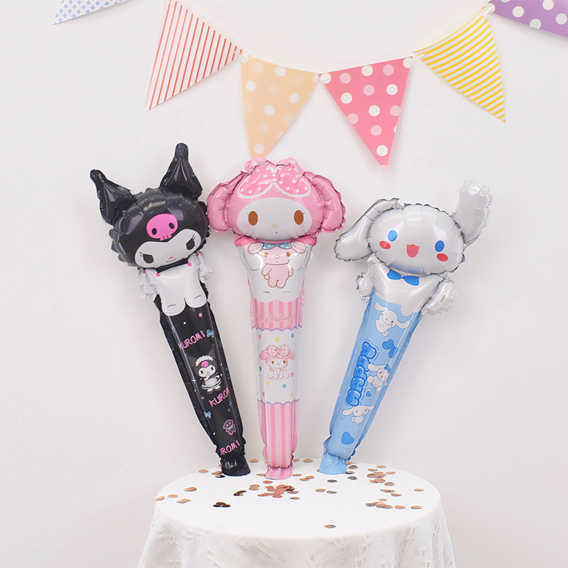 Sanrio Friends Foil Balloon Stick Girls Birthday Party Decoration ...