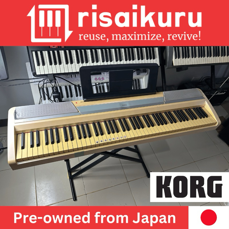 Korg SP-170 Digital Piano Weighted Hammer Graded Keys White 88 Keys ...