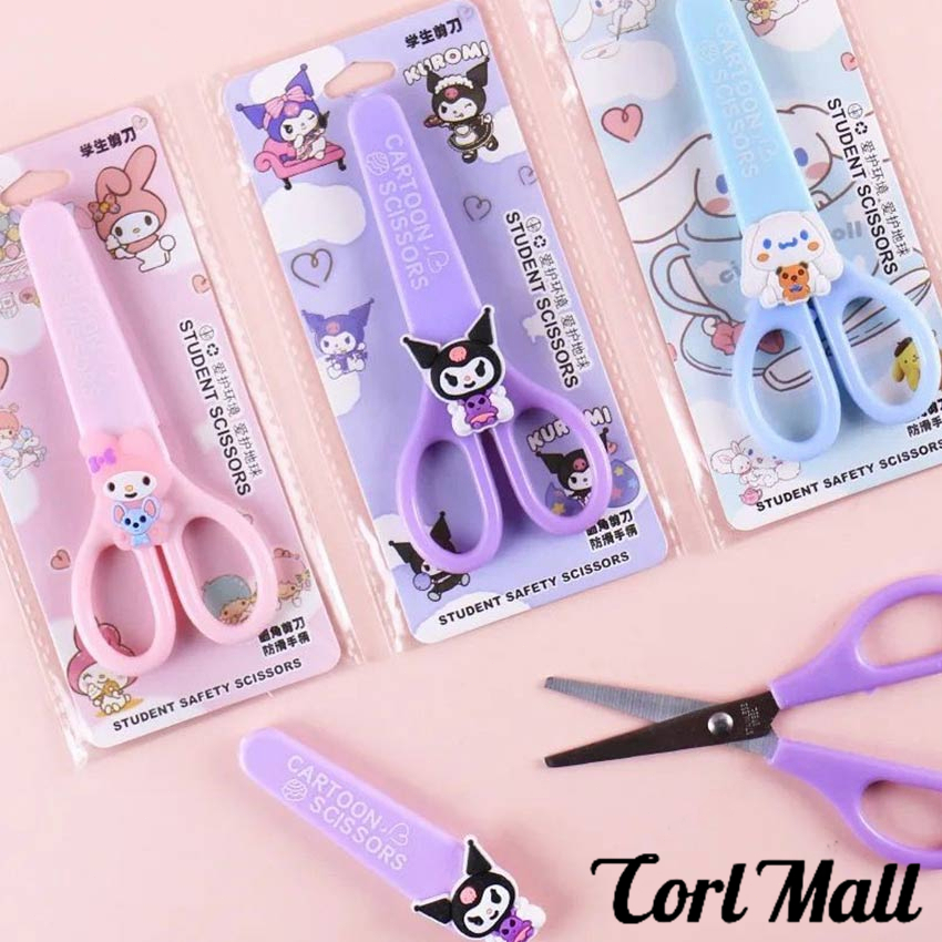 Sanrio Scissors Stainless Steel Cutter Cartoon Kuromi Melody ...