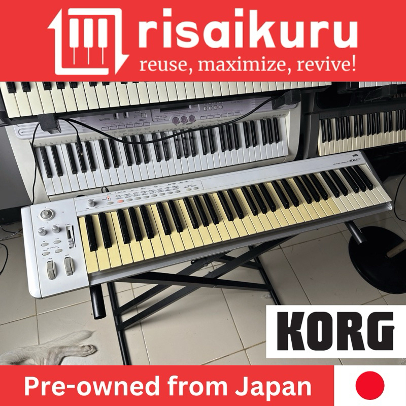 Korg K61P 61 Keys Velocity Sensitive USB MIDI Controller Keyboard Fast Synth Action Japan ...