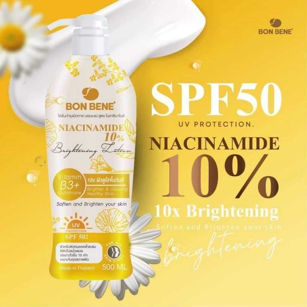 BON BENE' NIACINAMIDE BRIGHTENING LOTION 500ML | Shopee Philippines