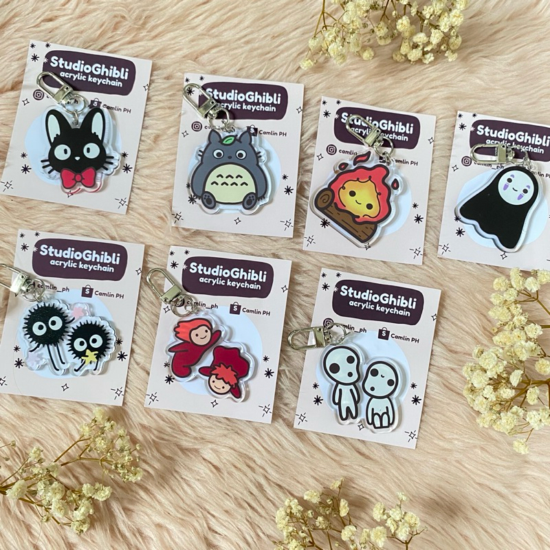 Studio Ghibli Acrylic Keychains | Shopee Philippines