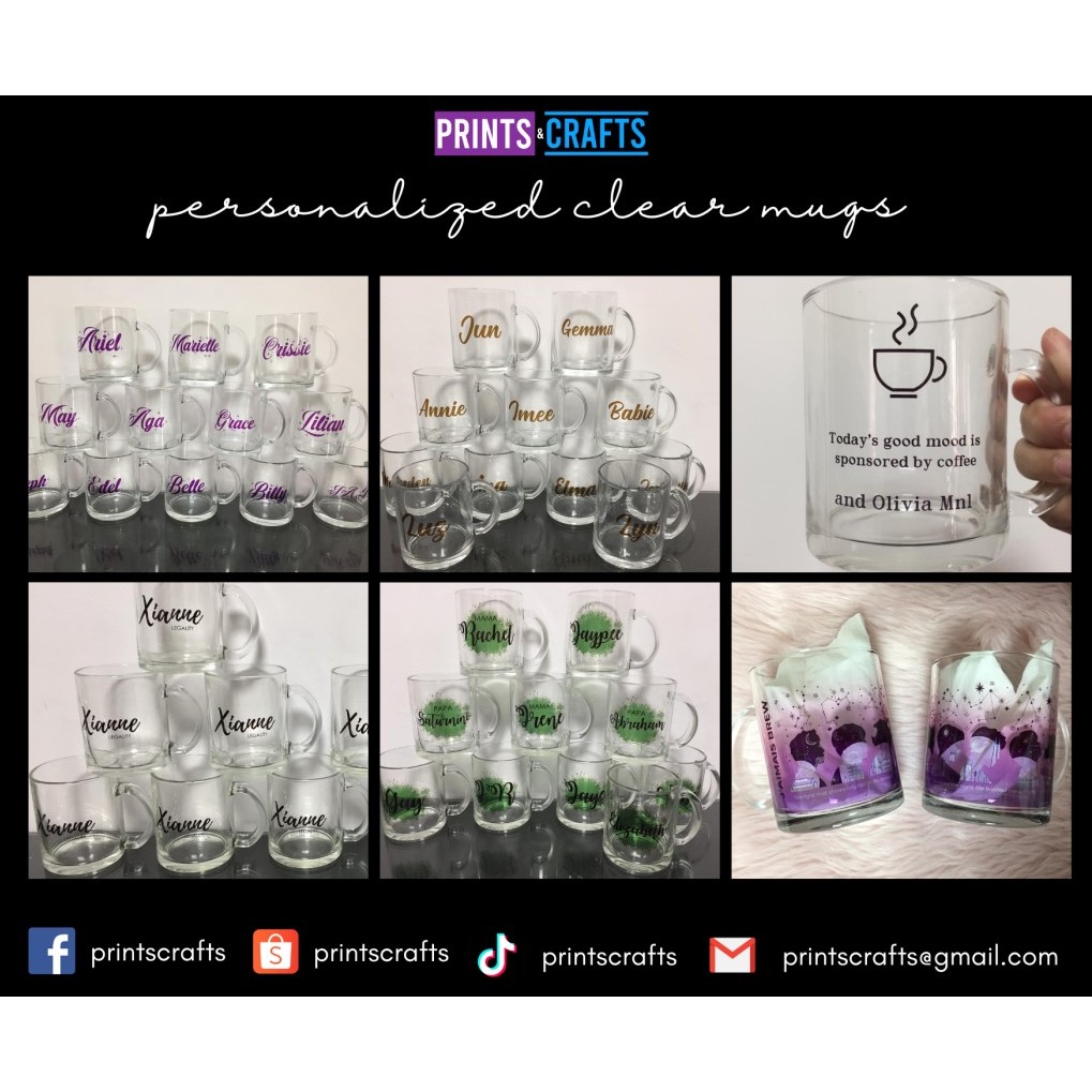 Personalized Clear Mugs | Shopee Philippines
