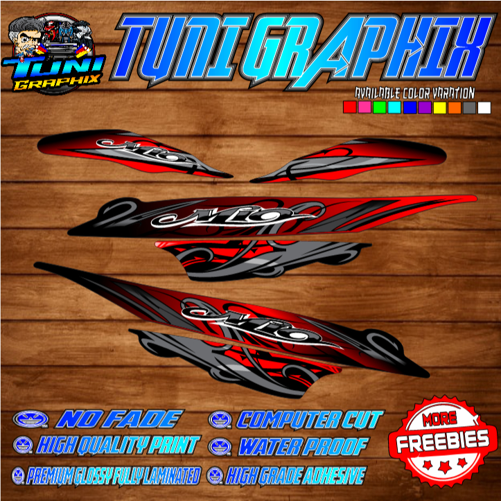 MIO SPORTY / MIO AMORE STRIPPING FIRE DECALS W/ FREEBIES | Shopee ...