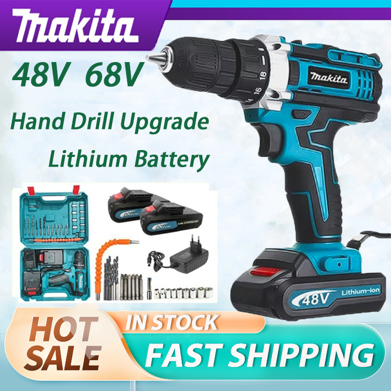 MAKITA Large Capacity Lithium Battery Cordless Drill Battery 68V Super Endurance Battery ...