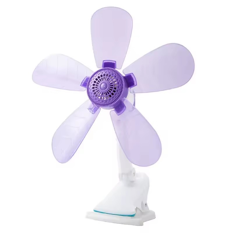 SYCAT Home Electric Fan W/ Clip, Clover Fan Anti-Heat Portable Clip ...