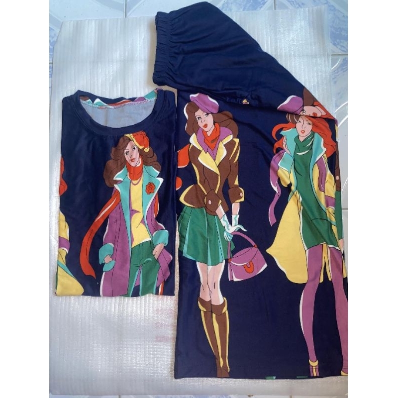 SENEPA TERNO SQUAREPANTS with pocket and bell (ASSORTED PRINT) | Shopee ...