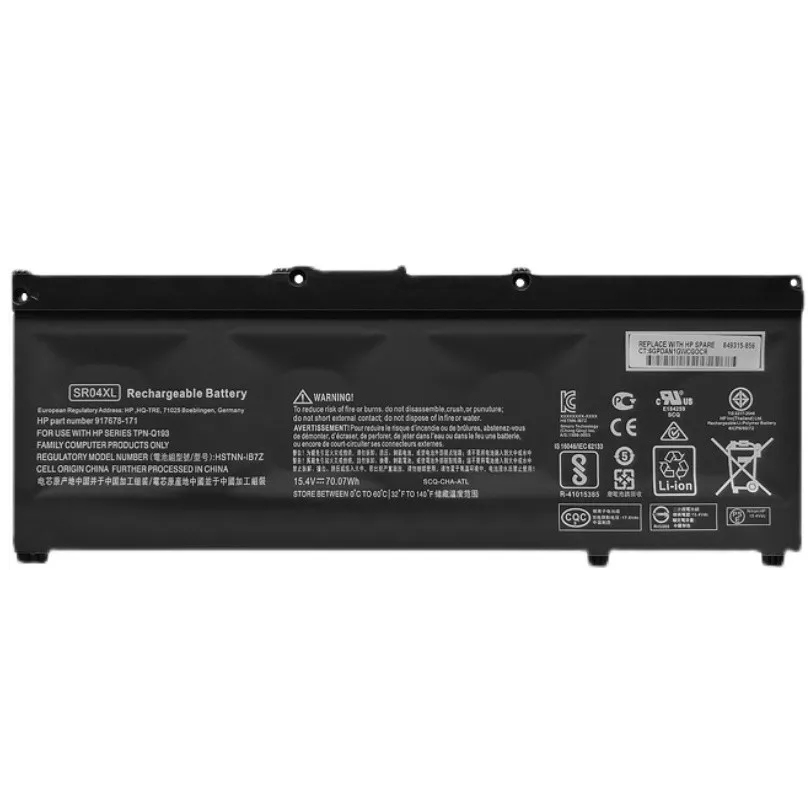 SR04XL battery for HP Omen 15 2018 15-dc0xxx 15-dc0000 15-dc1xxx ...