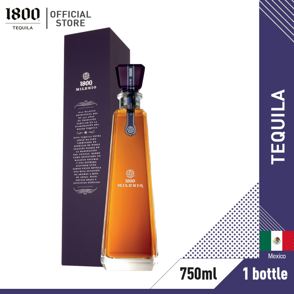 1800 Milenio Extra Añejo Tequila 750ml | Shopee Philippines
